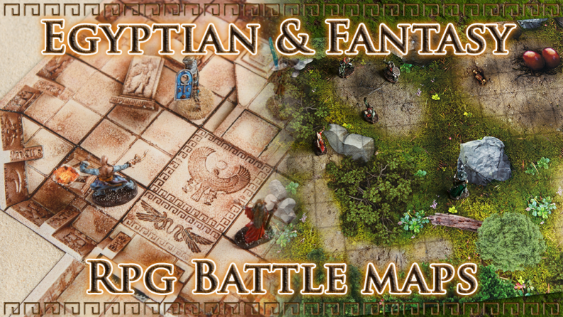 Fantasy & Egypt Battle Maps Late Pledge | Lunes d'Argent Workshop